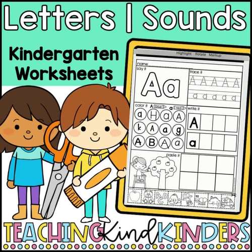 Beginning Sounds First Sounds Letter ID + Fine Motor Kindergarten ...