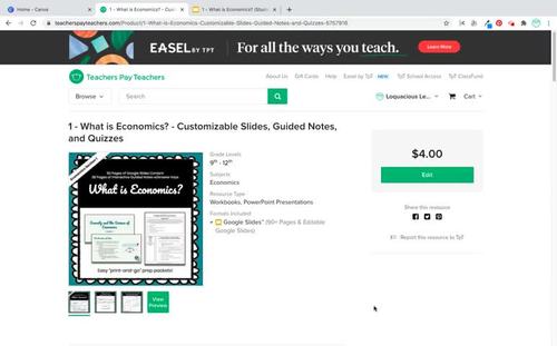 Full Semester ★ Economics Slides, Guided Notes, and Daily Quizzes