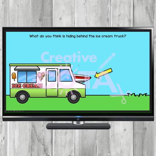 No Prep Summer Sentence Writing Visual Prompt Slides Handwriting Typing ...