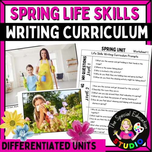 Spring activities writing center Special Education Writing curriculum ...