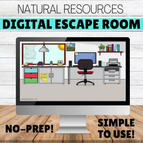 Renewable and Nonrenewable Resources Digital Escape Room - MS-ESS3-1 ...