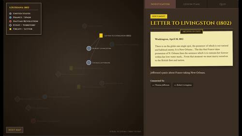 Louisiana Purchase Interactive Investigation Map | Westward Expansion ...