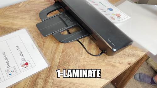 Communication Board Portable Visuals for Language Prompts by ABA in School