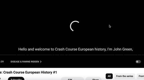 Crash Course Medieval Europe Video Guide | European History #1 Worksheet
