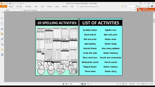 EASTER SPELLING ACTIVITIES | WORD WORK | EDITABLE WORKSHEET by Tonidesu