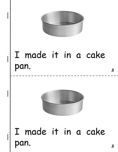 Decodable I Bake a Little Cake Savvas My View Kindergarten SOR by Stacy ...