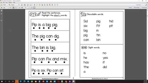 Decodable Reader Science of Reading Centers Morning Work Kindergarten ...