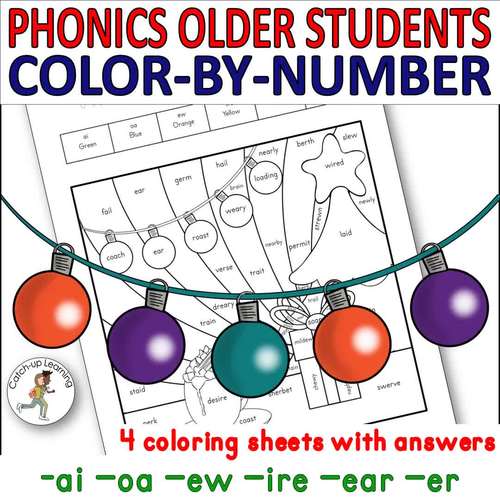 Phonics Older Students Color by Code by Catch-Up Learning | TpT