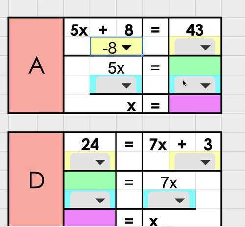 Two Step Equations with Inverse Operations Digital Activity by Try ...