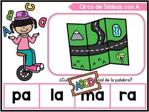 Sílabas con AEIOU - Growing Bundle by The Bilingual Rainbow | TpT