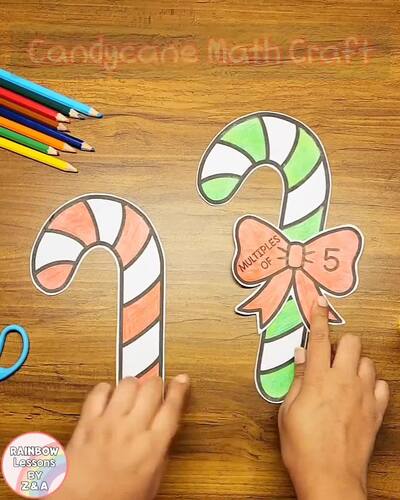 Christmas Math Crafts | Factors and Multiples Game | Christmas Math ...