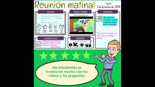 Reunión matinal 1 - 17 (Morning meetings in S P A N I S H) Semester 1 ...