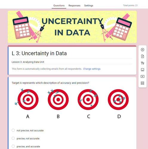 Analyzing Data UNIT BUNDLE | Google Forms | Chemistry by Secondary ...
