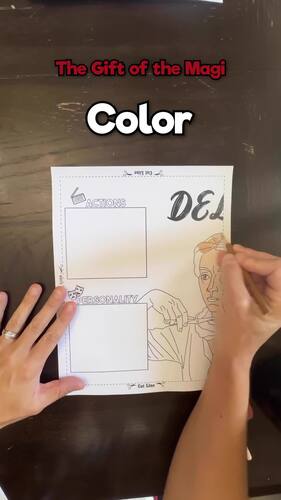 The Gift of the Magi Character Analysis Posters | Character Collabs