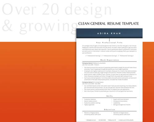 Basic Resume Example, Clean Teacher Template Microsoft Word, Minimalist ...