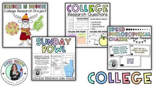 AVID College Activities Bundle by Teach Savvy Store | TPT