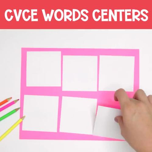 CVCe Words Phonics Center Activities and Games for Kindergarten or ...