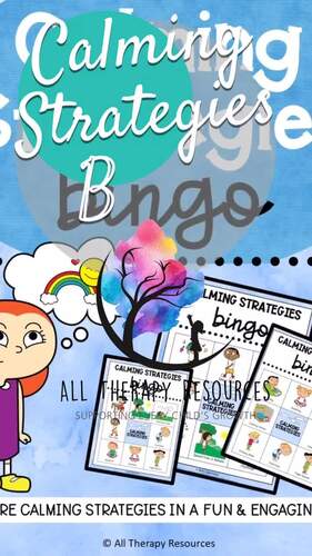 CALMING STRATEGIES - Bingo Game - Social Emotional Learning Activities SEL
