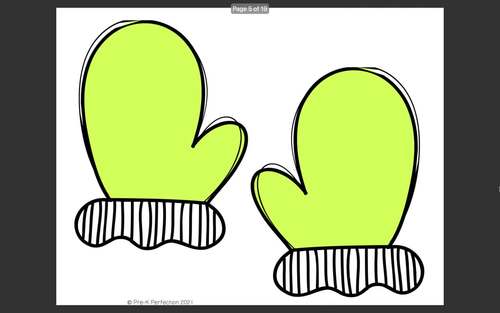 EDITABLE Winter Door Decor - Snowflakes, Mittens, Penguins, Snowmen