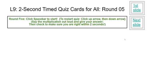 Digital Times Table Flashcards for Google Slides-LEVEL 9, Mental Math ...