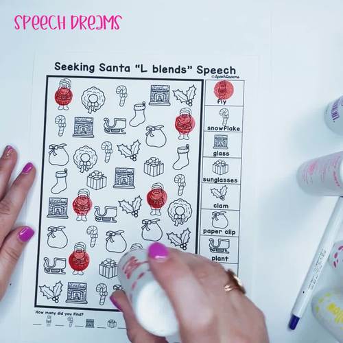 I Spy Speech Therapy Seeking Activity for Christmas Early Developing ...