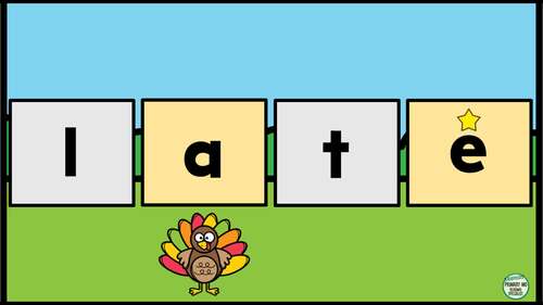 Turkey Digital Phonics | Silent E | Decoding and Blending | Magic E