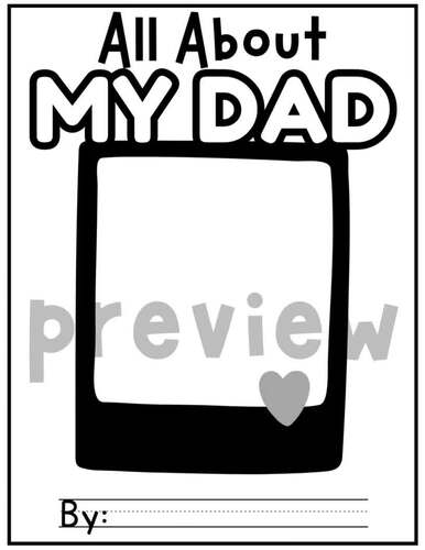 Mother's Day / Father's Day Book - All About My Mom / Dad Gift | TPT