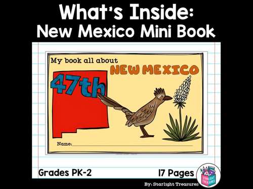 New Mexico Mini Book for Early Readers - A State Study by Starlight ...