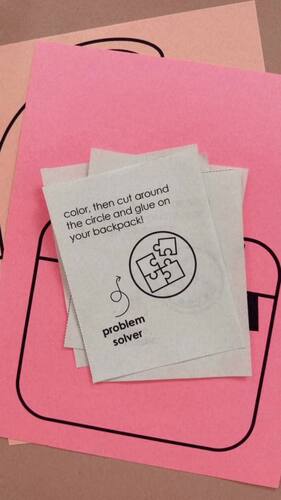 Math Craft - Math Strengths Backpack Craft - Back to School Math Activity