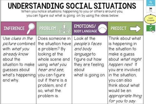 Social Situations Problem Solving Scenarios Worksheets PDF + Boom ...