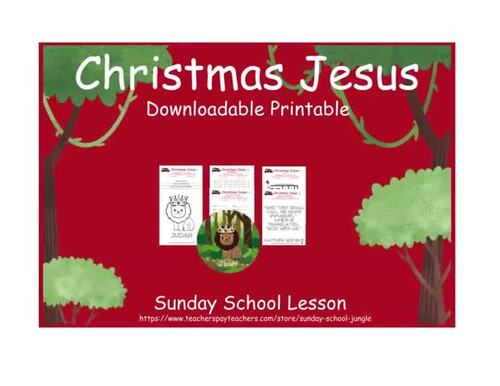 Christmas Jesus Trivia Sunday School Lesson by Sunday School Jungle