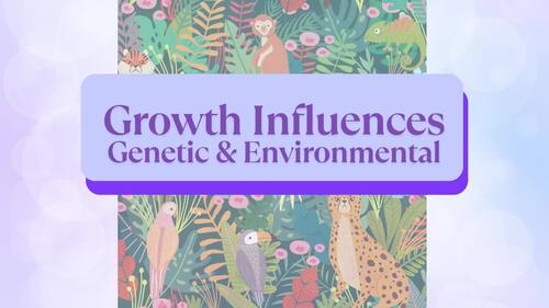 Growth Influences: Genetic & Environmental Slides, Project, Worksheets