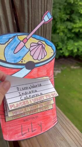 Summer Bucket List Craft - End of the Year Activity - Summer School ...