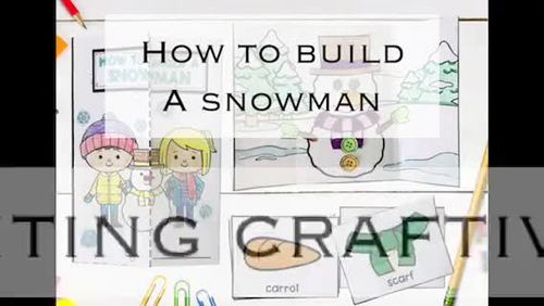 Christmas Writing Activity | How to build a snowman Craft | Winter