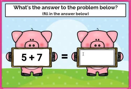 Boom Cards - Memorizing Addition Math Facts (6's - 10's) - 30 Card Set