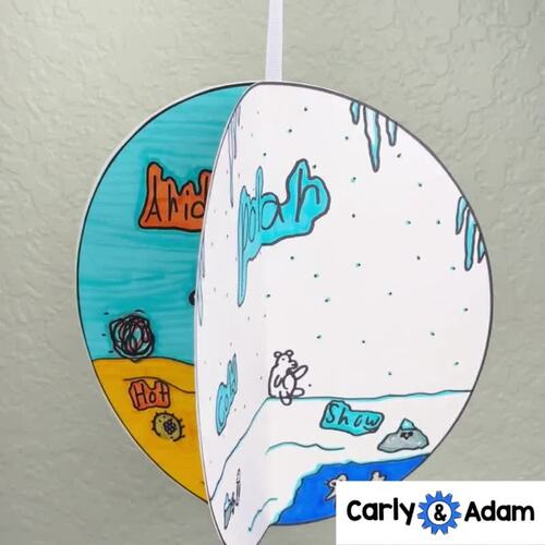 Climate Zones 3rd Grade STEM Activity NGSS 3-ESS2-2 by Carly and Adam STEM