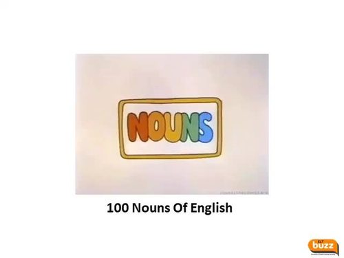 100 Nouns Of English. Writing. ESL. EFL. Distance Learning ELLs ...