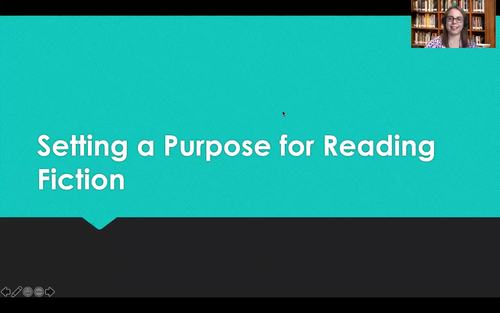 Setting a Purpose for Reading Fiction Video by Little Reading Coach
