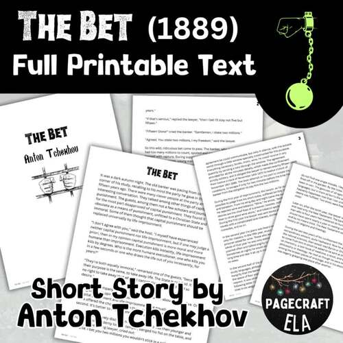 The Bet | Anton Tchekhov | 1889 | Full Printable Text Booklet by ...