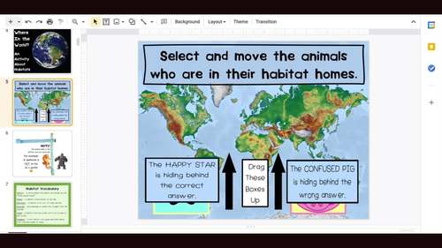 Google Slides™ Interactive Science Animal Habitat Preschool ...