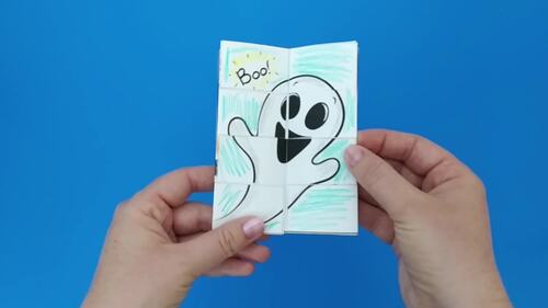 Surprise Criss-Cross Card for Halloween by 10 Minutes of Quality Time