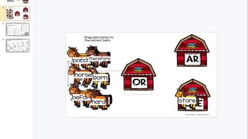 or, ore, ar word sort *distance learning by Anna Kelly's Creations