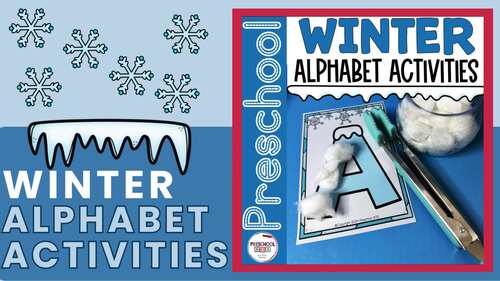 Winter Alphabet Activities by Preschool SOS | TPT