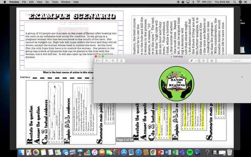 MORAL DILEMMA TASK CARDS with RACES for Older Students by Hands on Reading