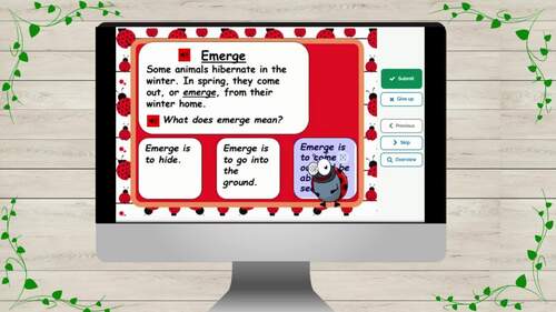 Spring Vocabulary Context Clues (Boom Cards with Audio Support) | TPT