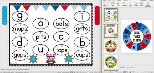UFLI aligned DIGITAL Phonics Bump Games Year-Round Set 1: Letters CVC ...