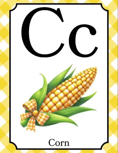 Storybook Farm - Alphabet Posters Bundle (Colorful farm themed alphabet ...