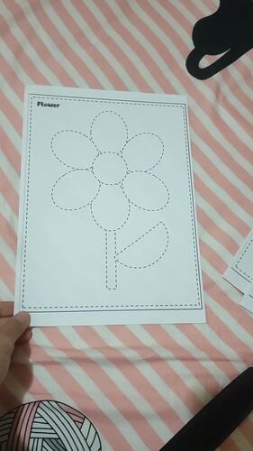 flower craft-2D shape Cut and paste Practice Puzzles Pictures | TPT