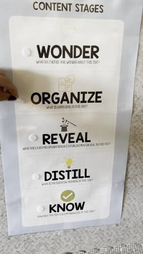 Wit and Wisdom Content Stages Display Poster by Ms. K's Classroom