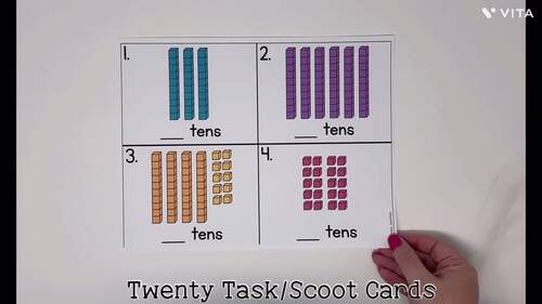 Place Value Scoot Games Bundle Tens and Ones Numbers to 120 Ten More ...